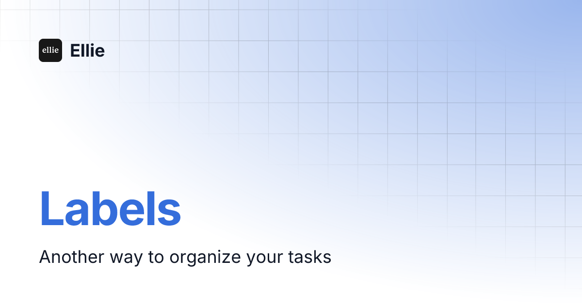 Labels | Ellie